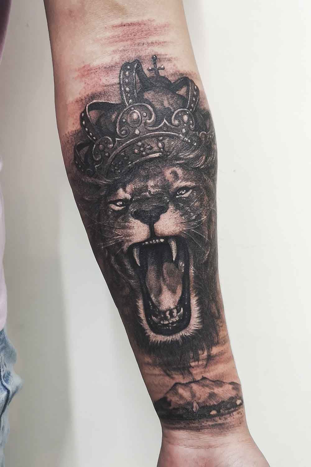Bold Lion Tattoo Design in Auckland NZ | DH Tattoo